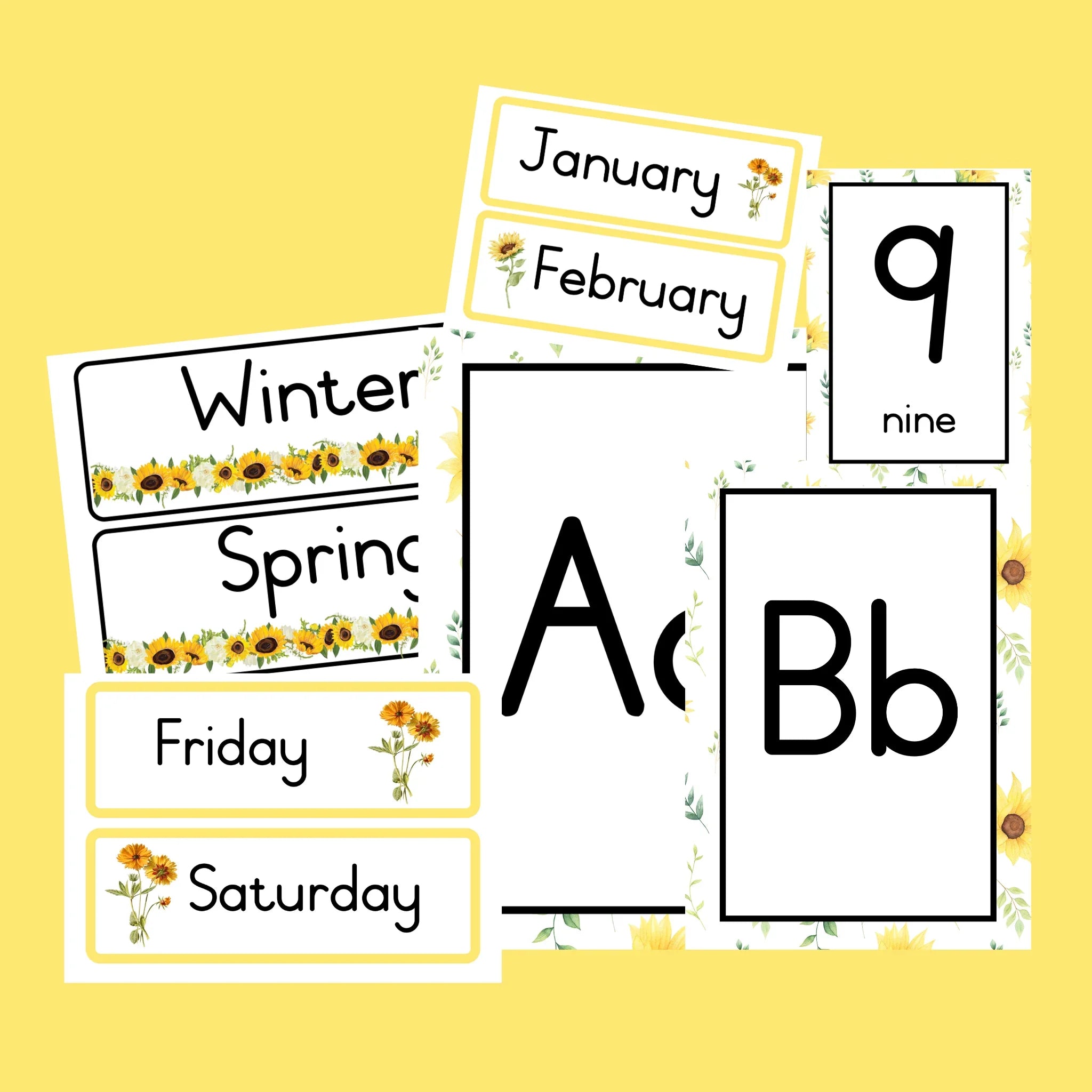 Sunflower Classroom Theme – Beeing The Foundation