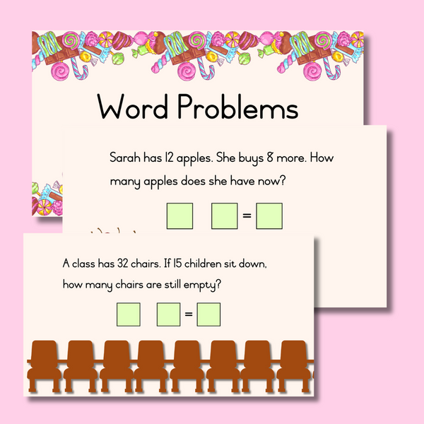 Word Problems PowerPoint (Numbers 1 to 50) – Beeing The Foundation