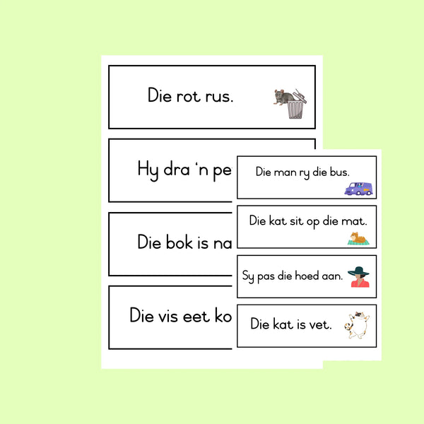 CVC Sentences Afrikaans – Beeing The Foundation