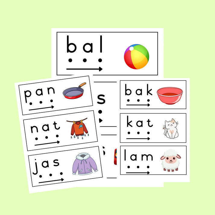 CVC Woorde - Afrikaans flitskaarte – Beeing The Foundation