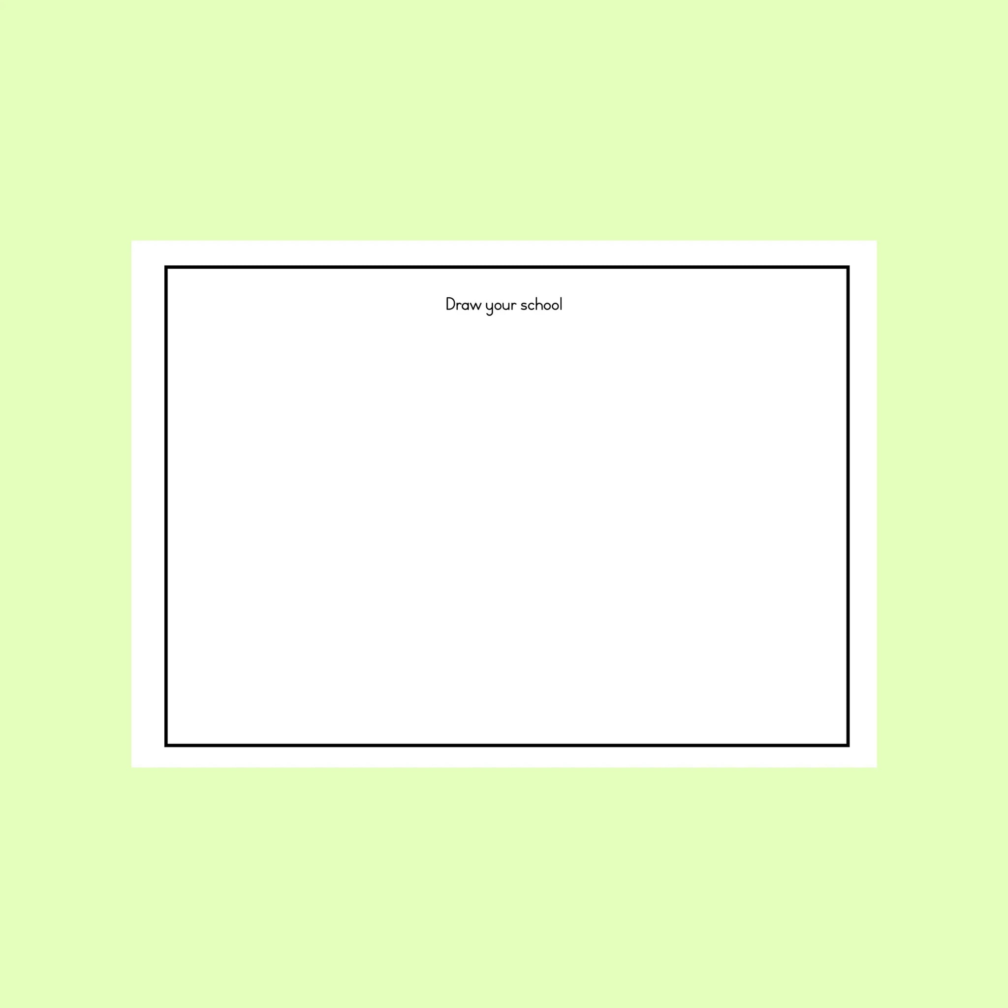 Draw your school template – Beeing The Foundation